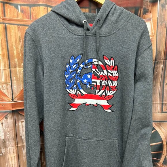 Cinch | Shirts | Mens Cinch American Flag Logo Hoodie | Poshmark